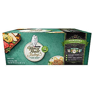 Purina Fancy Feast Wet Cat Food Variety Pack, Medleys Primavera Collection - (2 Packs of 12) 3 oz. Cans