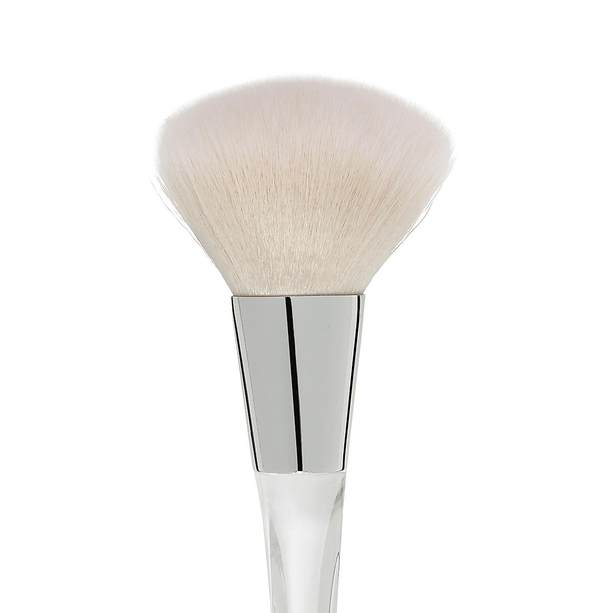 e.l.f. Precision Powder Brush for Detail Application, Synthetic, Silver