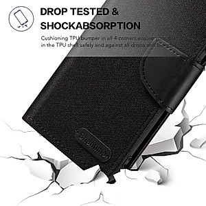 For Gigaset GS5 Case, Oxford Leather Wallet Case with Soft TPU Back Cover Magnet Flip Case for Gigaset GS5 Lite (6.3”)