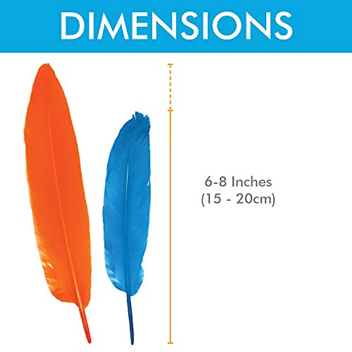 120pcs Colorful Goose Feathers for DIY Crafts, Jewelry Making, Wedding, Home or Party Decorations, 12 Colors (6-8 Inches)