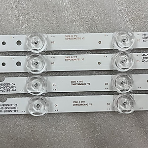GUANGMING 4pcs LED Strips for 55S423 55S421 55S425 4C-LB5508-HR03J 4C-LB5507-HR03J 55HR330M08A2 55HR330M08B2 GIC55LB112 3030F2.1D GIC55LB111