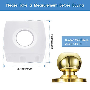 6 Pack Childproof Door Knob Cover, Anglecai Babyproof Baby Door Knob Safety Cover Baby Safety Door Handle Cover Door Knob Locks