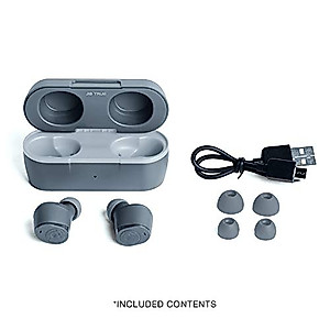 Skullcandy Jib True In-Ear Wireless Earbuds, 22 Hr Battery, Microphone, Works with iPhone Android and Bluetooth Devices - Chill Grey