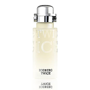 ICEBERG Twice Man - Aromatic Fougere Fragrance For The Bold Gentleman - Energizing, Intense EDT Spray Cologne For Men - Fresh Citrus Notes Of Mint, Lemon, Cinnamon, Lavender, And Sandalwood - 4.2 Oz