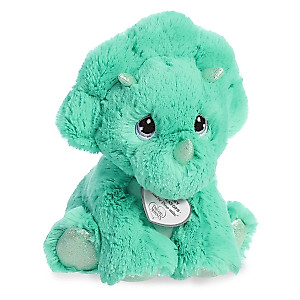 Aurora® Inspirational Precious Moments™ Tracey Triceratops Stuffed Animal - Cherished Memories - Enduring Comfort - Green 8.5 Inches
