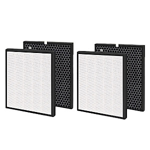 Nispira LV-PUR131 Filter Replacement for Levoit Air Purifier LV-PUR131 3-in-1 HEPA Carbon 2 Sets
