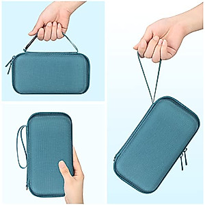 BOVKE Hard Travel Speaker Case for Bose SoundLink Flex Bluetooth Portable Speaker, Extra Mesh Pocket for Bluetooth Speakers Bose Charger, Charging Cables, Stone Blue