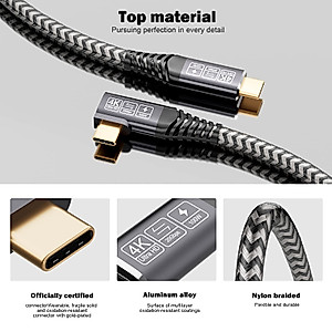 HOTUTUKI USB C to C 3.2 Gen 2×2 Cable 100W/20Gbps [6.6FT/2m] 4K Video Output Fast Charge Compatible with Thunderbolt 3/4 for MacBook iPad Galaxy Pixel Dell Yoga 27 Dell LG Type C Display Monitor etc.…
