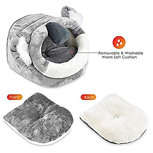 KATUMO Guinea Pig Bed Warm Bunny Cave Beds Dwarf Rabbits House Chinchilla Hideout Cage Nest Accessories (L:9x12x7inch, Koala)