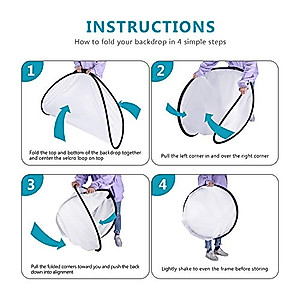 NEEWER Light Diffuser Panel for Photography, 5x7 feet/150x200cm Soft White Diffuser Fabric with Carry Bag, Collapsible Pop Out Light Modifier for Studio and Outdoor Portrait, Product, Video Shooting