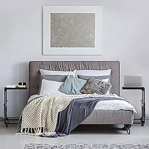 C Shaped End Table Set of 2, Black