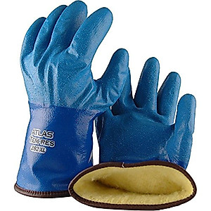 Showa Best 282 Atlas TEMRES Insulated Gloves, Waterproof/Breathable TEMRES Technology, Oil Resistant Rough Textured Coating, Acrylic Insulation, 2XL (1 Pair)