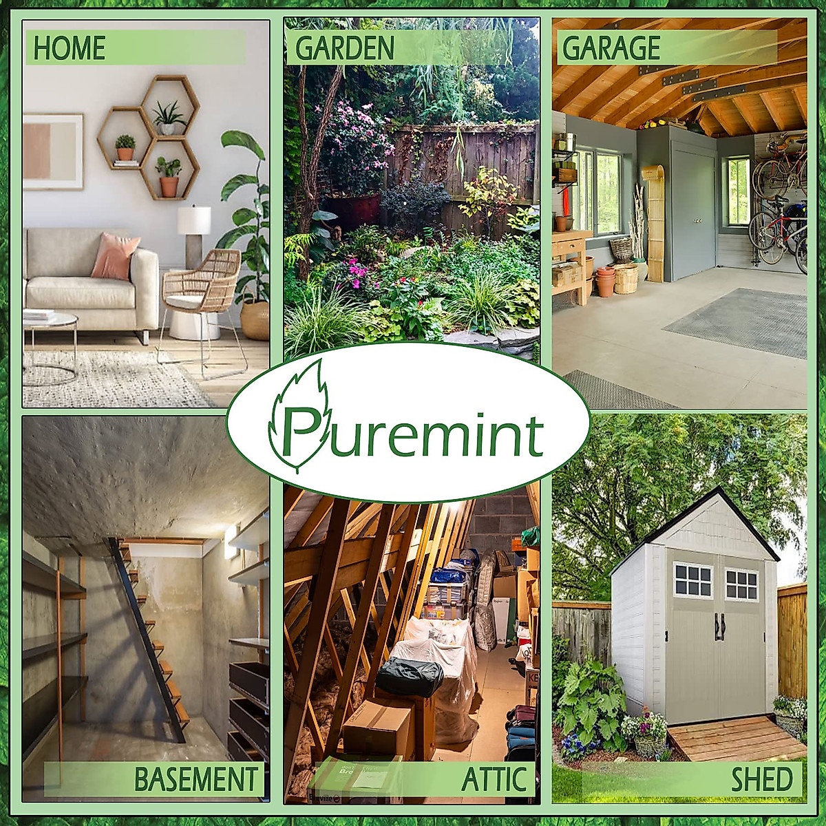 Puremint Spider Repellent, Natural 5% Peppermint Oil Spray, Kills & Deters All Types of Spiders and Insects, Indoor and Outdoor Use, 128 fl oz Gallon