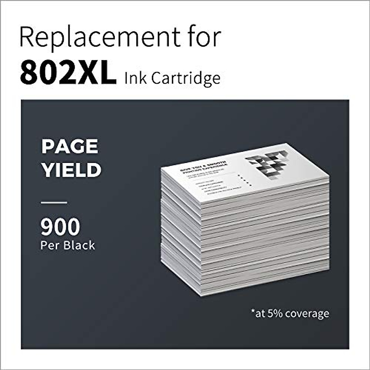 802 LemeroUexpect Remanufactured Ink Cartridge Replacement for Epson 802XL 802 XL T802XL Ink Combo Pack for Workforce Pro WF-4740 WF-4730 WF-4734 EC-4020 Printer Black, 2P