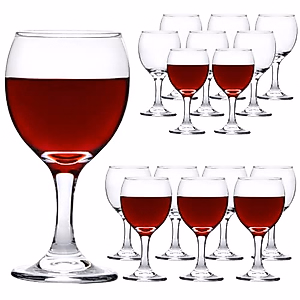 Cadamada Wine Glasses,6oz White Wine Goblets,for Red or White Wine, High-end Banquets, Parties, Bars, Weddings, Gifts (16 pcs)