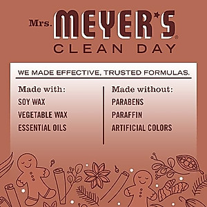 Mrs. Meyer’s Clean Day Scented Soy Candle, Tin Candle, Gingerbread Scent, 2.9 oz (Pack of 8)