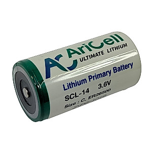 Aricell SCL-14 (C) 3.6V Lithium Thionyl Chloride Battery (5 Pack)
