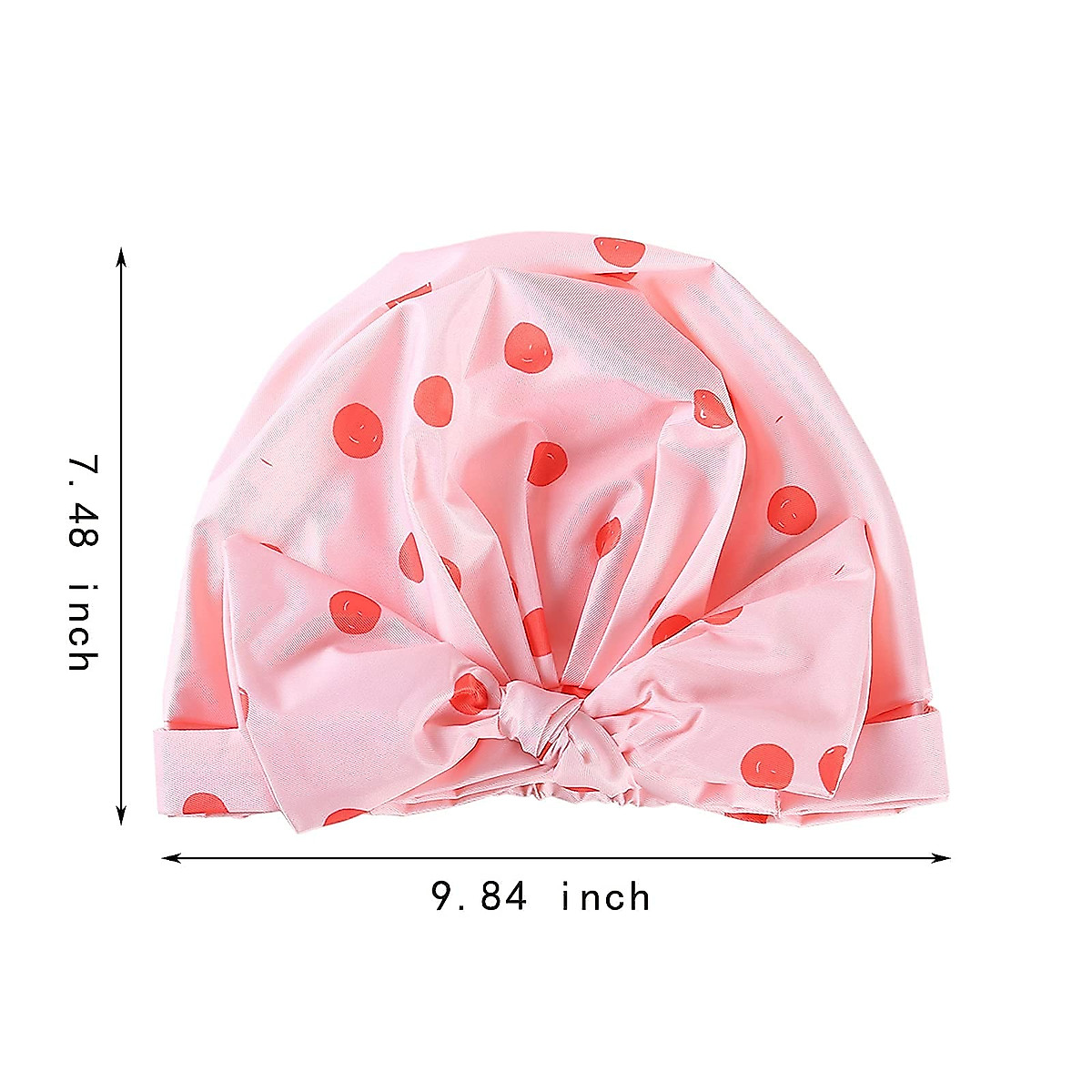 iSPECIAL Shower Cap for Women Long Hair Reusable, Adjustable Shower Caps & Luxury Waterproof Bathing Hair Cap for Women, Elegant Double Layer Shower Caps