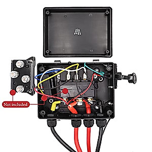 Torkettle Winch Solenoid Relay Control contactor pre-Wired Box for 8000-17000lbs Electric ATV UTV Winch 12V