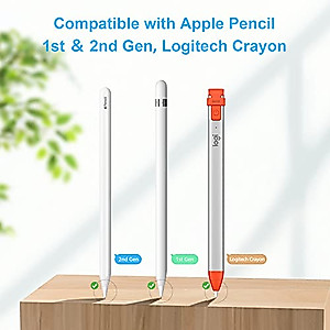 Digiroot Upgraded Replacement Tip for Apple Pencil 1st/2nd Generation&Logitech Crayon, 0.72mm No Wear Out Fine Point Precise Control Pen Like Nibs for iPad Pro/Air/Mini Pencil-2 Pack
