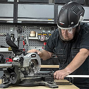 Trend Airshield Pro Full Faceshield, Dust Protector, Battery Powered Air Circulating Mask for Woodworking, AIR/PRO