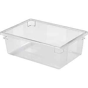 Rubbermaid FG330000CLR Clear Plastic Box 12 1/2 Gallon 18 x 26 x 9, 6 Pack