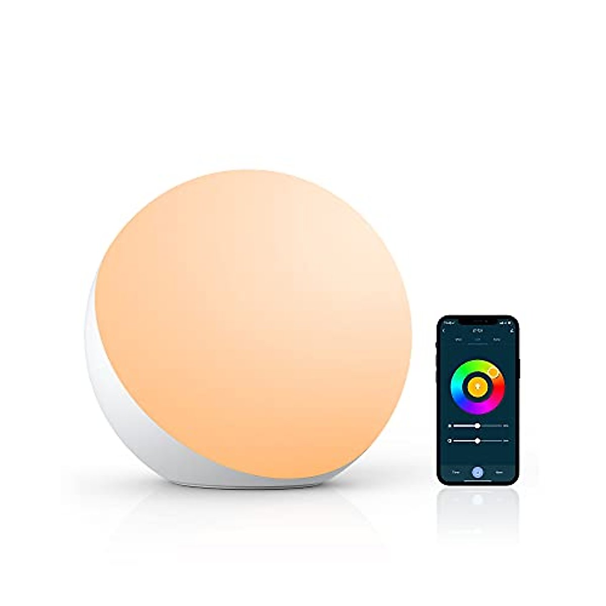 Smart Table Lamp, Dimmable Desk Lamp with App / Voice Control, LED RGB Color Changing Touch Lamp, Night Lamp for Bedroom Compatible with Alexa and Google Home