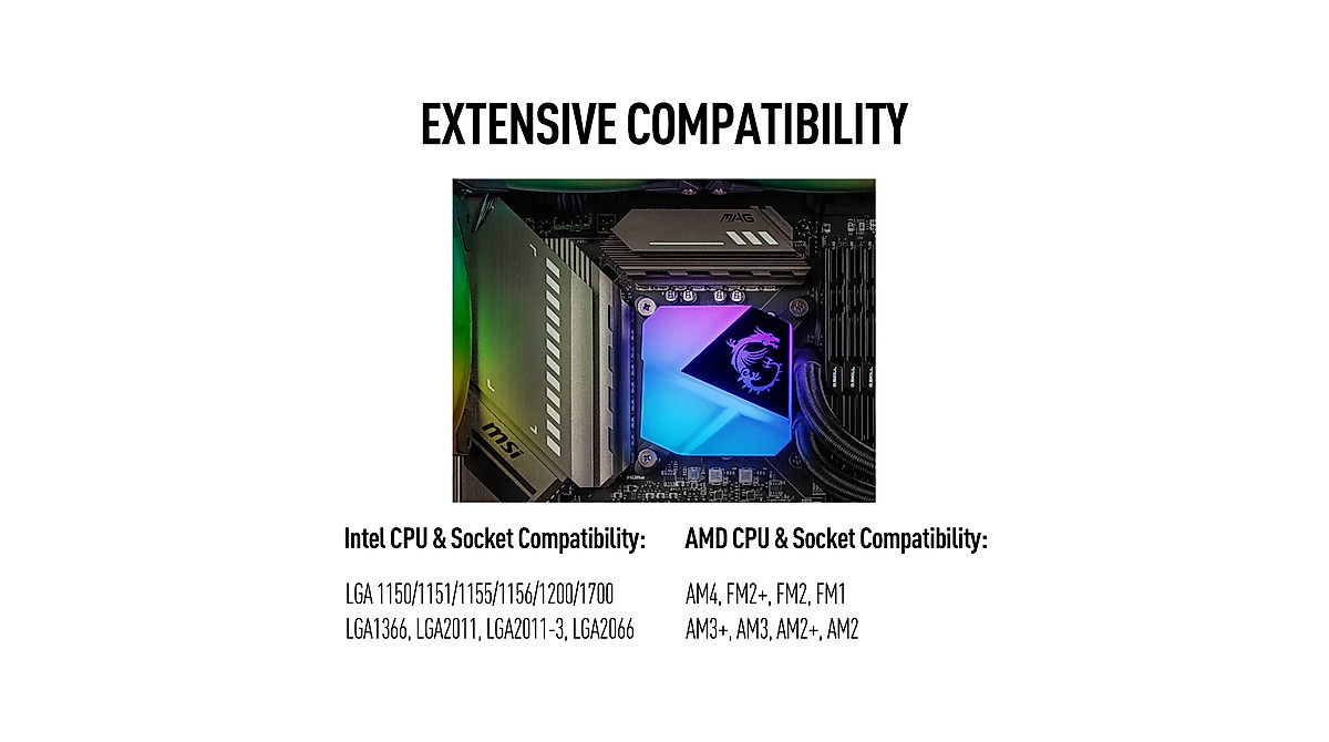 MSI MAG CoreLiquid C240 - 240mm AIO Liquid Cooler