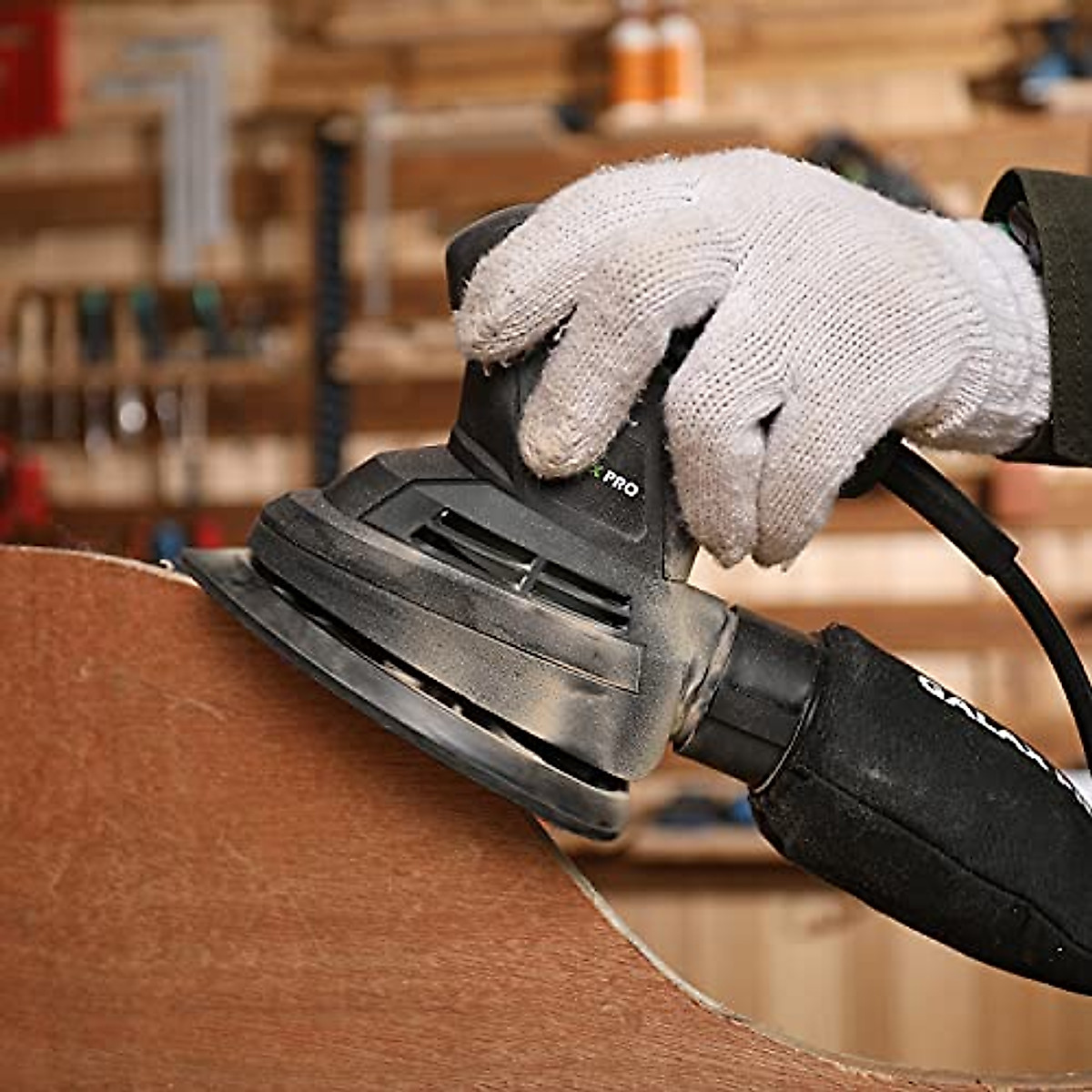 GALAX PRO Detail Sander,1.7A 15000 OPM Compact Electirc Sander with 20Pcs Sandpapers and Dust Bag,Soft Grip Handle in Home Decoration and DIY Working