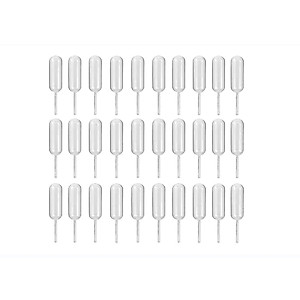 300 Pieces 4ml Cupcake Pipettes, Food Grade Plastic Disposable Pipettes Mini Liquid Injector (300-A)