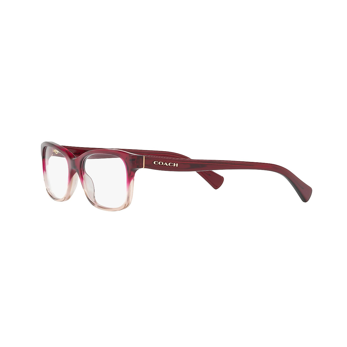 Coach HC6089 Prescription Eyewear Frames, Red Beige Gradient/Demo Lens, 51 mm