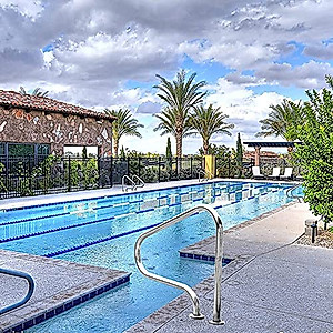 BTZHY Swimming Pool Handrails, 304 Stainless Steel Spa Handrail, Pool Rail w/Breathable Armrest Cover for Garden Backyard Pools Easy to Install (1PCS)