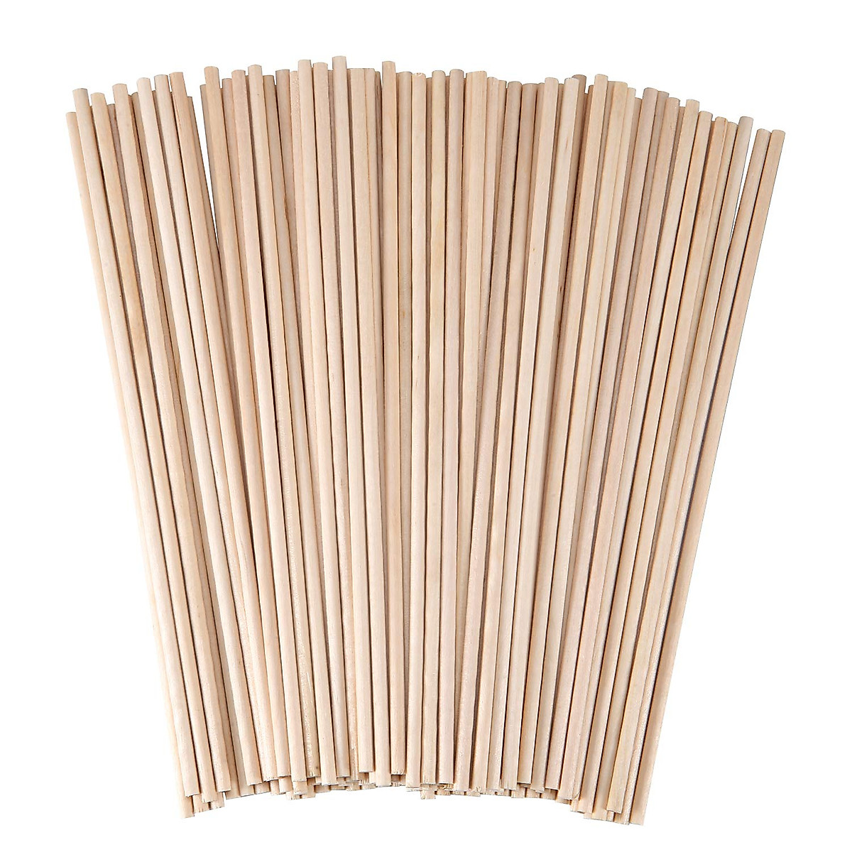 Senkary Wooden Dowel Rods 1/8 x 12 Inch Unfinished Natural Wood Craft Dowel Rods, 100 Pieces