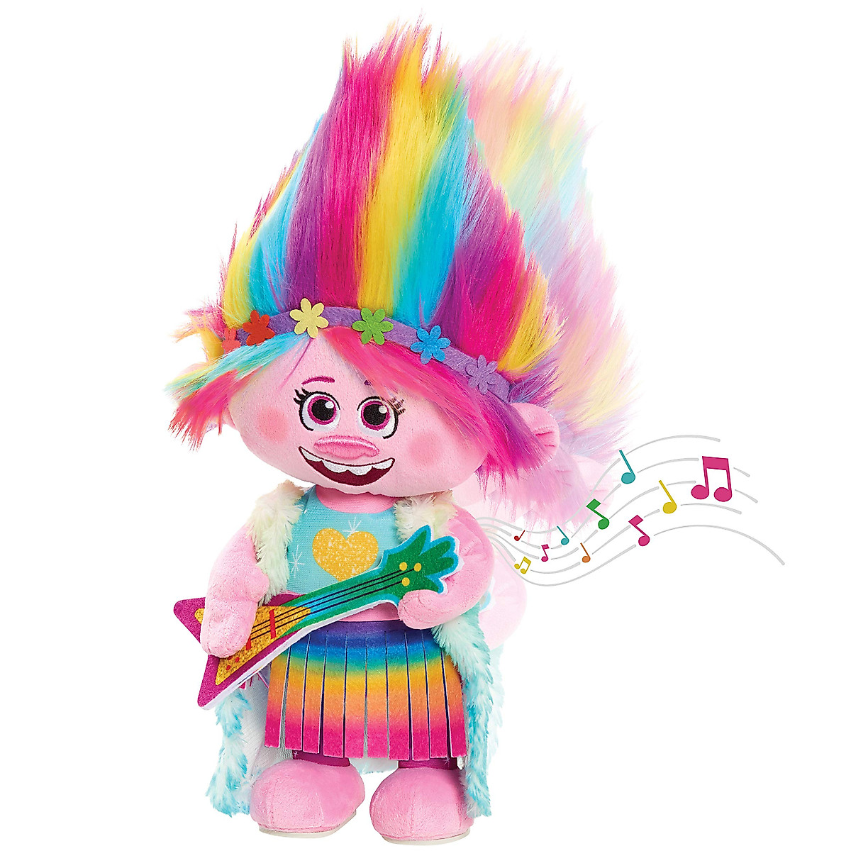 Just Play DreamWorks TrollsTopia Dancing Poppy Feature Plush, Kids Toys for Ages 3 Up