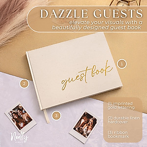 NEATLY Wedding Guest Book - Graduation Guest Book 2024 - Baby Shower Guest Book - Guest Book Wedding Reception - Guest Book for Graduation Party - Polaroid Guest Book for Wedding