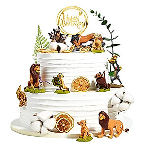 HOTPLACY 9 Pcs Lion King Toys, 2-4 inches Lion King Figures, The Lion King Figurines Cake Topper Christmas Birthday Gift for Kids