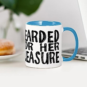 CafePress Bearded For Her Pleasure Mug Ceramic Coffee Mug, Tea Cup 11 oz