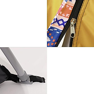 AyfeS Outdoor Tent, Automatic Instant Easy Pop Up Camping Tent, Hexagonal, Double Layer, Double Doors & 4 Windows