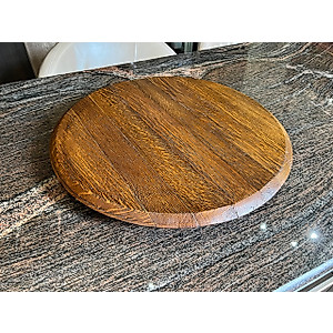 Bordeaux-Barrel Rotating Lazy Susan Server 22"