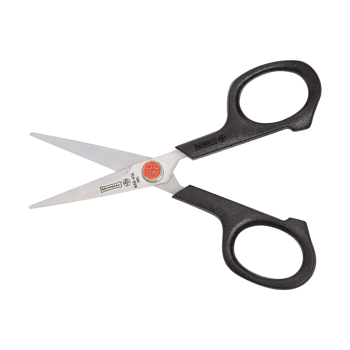 Mundial Red Dot Embroidery Scissors 4.25", Knife Edge
