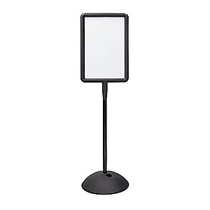 Safco Products Write Way Rectangle Message Sign 4117BL, Black, Magnetic Dual-Sided Dry Erase Board, Indoor and Outdoor Use