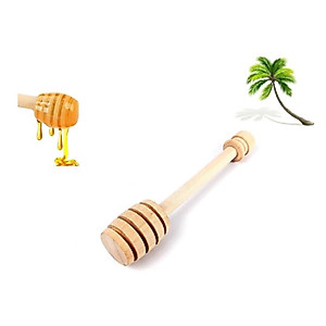 Birdielux Honey Dipper Stick Wooden Honey Mixing Stirrer Honey Spoon Honey Dispenser Cucharón de Miel Wedding Party Favor Gifts