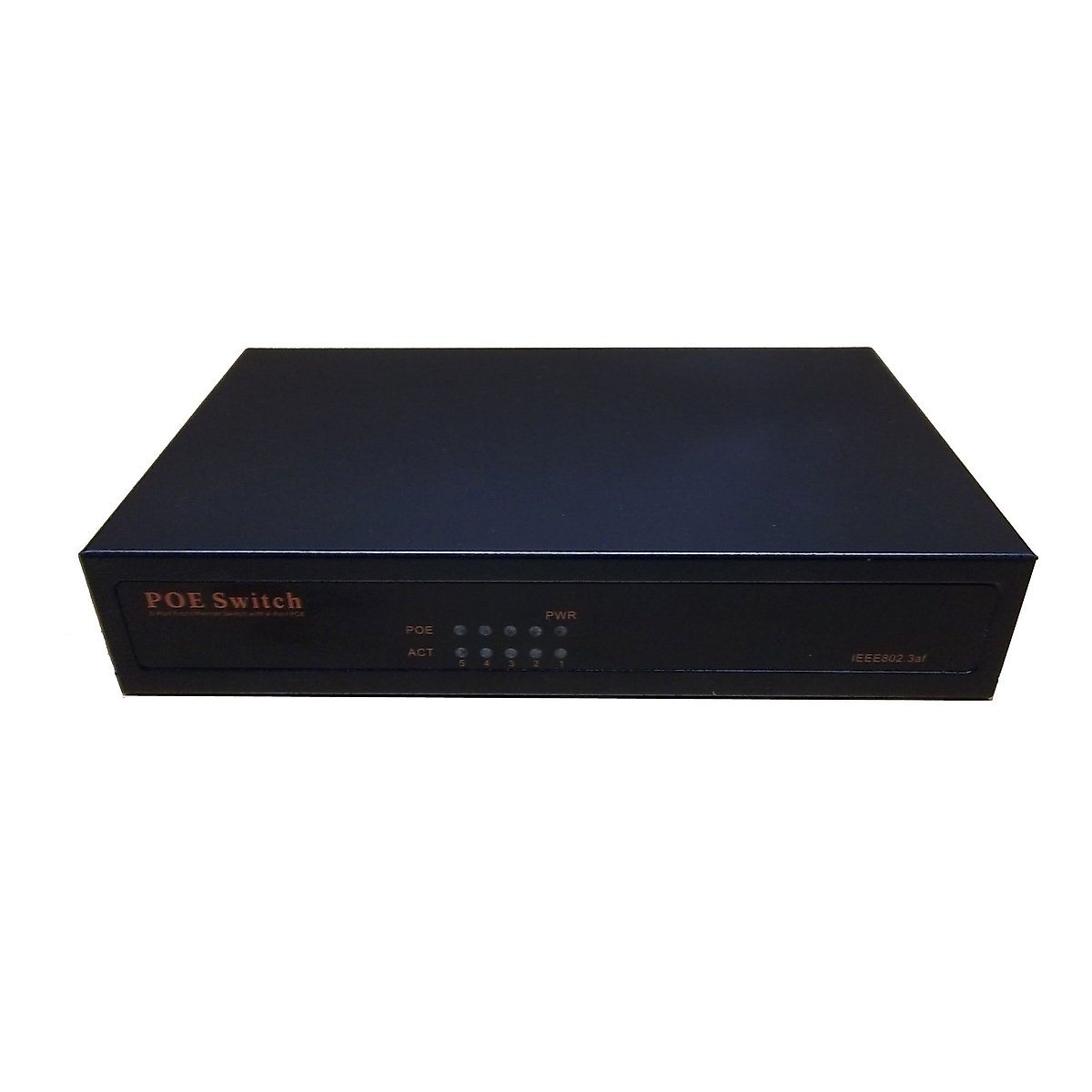 EZ-IP 4 Port POE Network Switch unmanaged 802.3af 5 Port Total 10/100 ethernet RJ45 for IP Cameras and Phone Systems 15.4w Each Port 65W Total