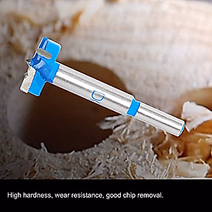 Aopin Forstner Drill Bit Professional Carbide Woodworking Hole Saw, Cutting Diameter 30mm, 1Pcs (Blue, Silver)