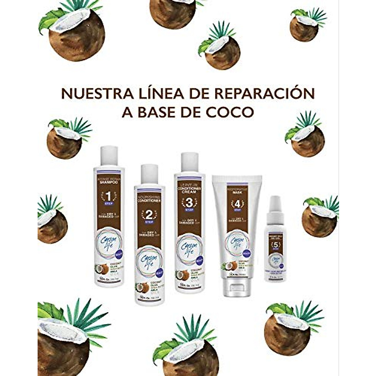 Carson Life Nourishing Conditioner for Dry or Damaged Hair - (2 Pack) Repair Conditioner for Color Treated Hair - Sulfate and Paraben Free - Coconut, Olive and Amla Oils, Shea Butter (2 Pack)