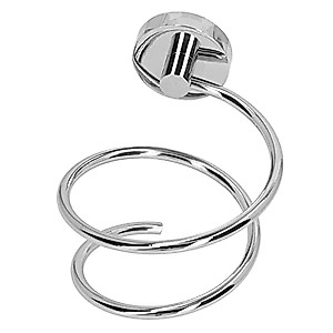 CHICIRIS Blow Dryer Holder Wall Mount, Wall Mounted Hair Dryer Holder Stainless Steel Bathroom Hair Dryer (Chrome Plated)