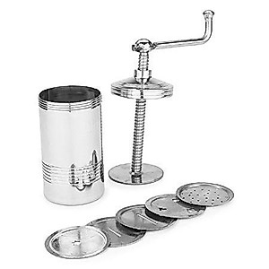 Tanish Trading Stainless Steel Pasta Maker, Stainless Steel Sev Maker,Sev Sanch maker,Manual Sev Maker,Pasta Maker