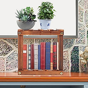 ABOOFAN Wooden Stool Plant Stand Flower Pot Display Shelf Bonsai Rack Decorative Plant Riser Holder for Indoor Home 1 Set