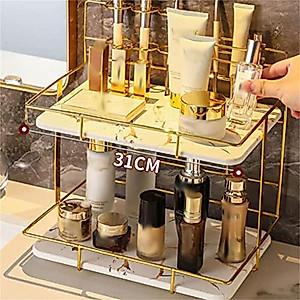Countertop Rack Toilet Bathroom Toilet Rack Desktop Hand Washing Makeup Wash Table Storage Rack Box (Color : D, Size : Multi-Layer)