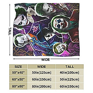 Blanket Throw Blankets Ultra Soft Flannel Lightweight Throws for Couch, Bed, Plush Fuzzy Flannel Microfiber Warm Thermal Blanket All Seasons Use 60"x50"